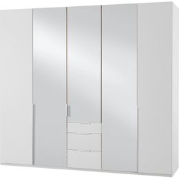 wimex Kleiderschrank &raquo;New York&laquo; mit Spiegelt&uuml;r wei&szlig; B/H/T: 225cm x 236cm x 58cm, Schubladen: 3 Stk. T&uuml;ren: 5 Stk.