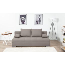 Collection AB Schlafsofa &raquo;Tania, B: 194 cm, Liegel. 140x194 cm&laquo; komfortabler Sitzkomfort: Federkern-Polsterung, inklusive R&uuml;ckenkissen 100%Polyester B