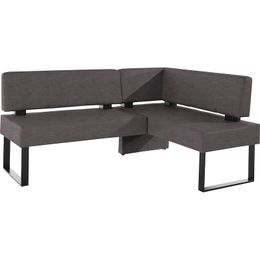 OTTO home Eckbank &raquo;Oliver mit Metallgestell, K&uuml;chenbank&laquo; verschiedene Bez&uuml;ge Cord Esszimmerbank OTTOs Choice schwarz Holzwerkstoff, Massivholz, 