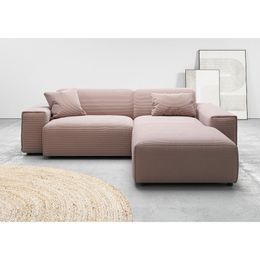 Home Affaire Ecksofa &raquo;Glimminge L-Form auch in Breitcord, Feincord + Easy care-Bezug,&laquo; Breite 234, Zierkissen rosa 12% Polyacryl, 88% Polyester B/H/T: