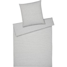 Elegante Bettw&auml;sche &raquo;Delicate&laquo; 2 Stk. angenehmes Hautgef&uuml;hl schwarz Halbleinen, Obermaterial: 50% Baumwolle, 50% Leinen B/L: 135cm x 200cm, 1 Stk., 1 Stk., 