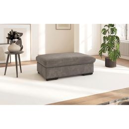 Sit & More sit&more Polsterhocker &raquo;Alcudia&laquo; braun 100% Polyester B/H/T: 101cm x 43cm x 68cm, Luxus-Microfaser Euphoria