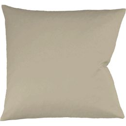 Fleuresse Kissenbezug &raquo;Colours Mako Satin, 100% Baumwolle, mit Rei&szlig;verschluss&laquo; Mako Satin, gl&auml;nzend, glatt, Premium Qualit&auml;t grau Mako-Satin, Mako-