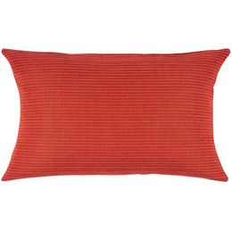Pad Dekokissen &raquo;LAMONTE&laquo; Made in Europe, Kissenh&uuml;lle ohne F&uuml;llung, 1 St&uuml;ck rot Obermaterial: 100% Baumwolle B/L: 60cm x 40cm, 1 Stk.