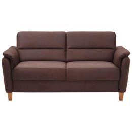 Home Affaire 2,5-Sitzer &raquo;Palmera, B: 179 cm&laquo; mit Federkern braun 100% Polyester;Struktur (100% Polyester);Luxus-Microfaser in Lederoptik (100% 