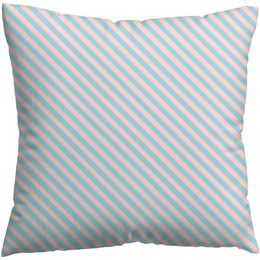 Schlafgut Kissenbezug &raquo;Premium Kissenbezug Woven Fade Satin (1 St)&laquo; Ton-in-Ton Rei&szlig;verschluss, Fadendichte von 300tc, Streifen, OEKO Tex bunt Mako-Satin, 