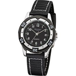 Regent Uhren Regent Herren Quarzuhr &raquo;6800.79.16, F317&laquo; Armbanduhr, Kinderuhr, Lernuhr, Jungen, Schulanfang, Geschenkidee schwarz Einheitsgr&ouml;&szlig;e