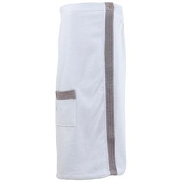 Carl Ross Sarong &raquo;80100&laquo; 1 Stk. wei&szlig; Frottier 80/140