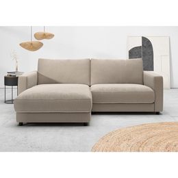 Home Affaire Ecksofa &raquo;Ecksofa Jiro, L-Form, gro&szlig;e Sitztiefe, Breite 226 cm&laquo; lose Sitz- & R&uuml;ckenkissen, weicher Polsteraufbau, komfortabel & modern 85%