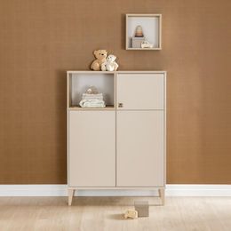 Paidi Highboard &raquo;MILA & BEN Steiff by Paidi in Beige, 3 T&uuml;ren mit Push-to-open&laquo; stabiles Regal mit Massivholz-F&uuml;&szlig;en, Standregal, gepr&uuml;fte Qualit&auml;t 