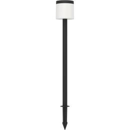 Eglo LED Solarleuchte &raquo;Pantete Solarleuchte, Au&szlig;enlampe mit Erdspie&szlig;, Stehlampe au&szlig;en, IP44&laquo; LED-Modul 1 Stk. Warmwei&szlig; Solarleuchte - H115 x &Oslash;17,5 cm 