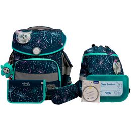 School-Mood Damen School-Mood Schulranzen &raquo;Timeless Pro&laquo; retroreflektierende Fl&auml;chen blau B/H/T: 36cm x 42cm x 21cm