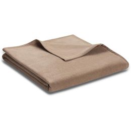 Biederlack Wohndecke &raquo;Unicolour&laquo; in vielen Farben braun Baumwolle, Polyacryl, Polyester B/L: 150cm x 200cm