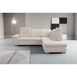 WERK2 Ecksofa &raquo;Bonny inkl. Kopfteilverstellung, Bettfunktion, Stauraum, Breite 265cm&laquo; Komfortwunder mit Schlaffunktion, verstellbarem Kopfteil & 