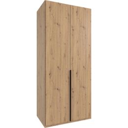 wimex Kleiderschrank &raquo;Mugano,in 5 Breiten,2 H&ouml;hen,2 Tiefen, viele Farben, Made in Germany&laquo; in Basic oder Premium Ausstattung, mit langen Griffen aus Metall,