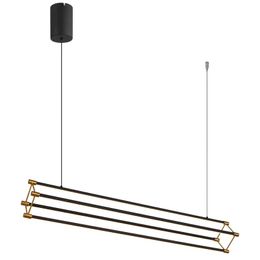 Globo LIGHTING LED Pendelleuchte &raquo;KAYSON&laquo; LED-Modul Warmwei&szlig; H&auml;ngelampe/H&auml;ngeleuchte/Wohnzimmer/Esstisch/elegant schwarz Einheitsgr&ouml;&szlig;e