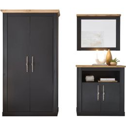 OTTO home Garderoben-Set &raquo;Westminster, Garderobe im Landhausstil, Komplettset mit viel Stauraum&laquo; 3 Stk. tlg. grau B/H/T: 220cmcm x 203cmcm x 46cmcm