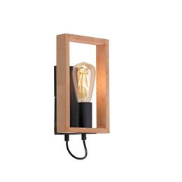JUST LIGHT Wandleuchte &raquo;FRANKY&laquo; E27 1 Stk. ExklusiveE27, Schalter, Wippschalter schwarz 1, 1 Stk.