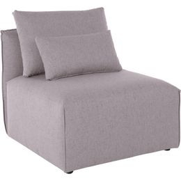 OTTO home Sessel &raquo;N&ouml;re&laquo; Modul - zum Zusammenstellen; in vielen Bezugsqualit&auml;ten und Farben grau Samtoptik (100% Polyester);Struktur (100% 