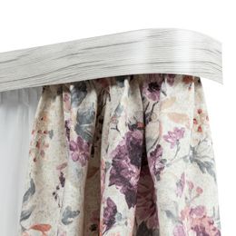 SN DECO GROUP Vorhangschiene &raquo;SH1&laquo; 1 l&auml;ufig-l&auml;ufig Fixma&szlig; Set 1-l&auml;ufig, inkl. Rundb&ouml;gen, Blende 7,5 cm, vorgebohrt, Innenlauf Kunststoff B/L: 220cm, 1