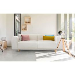 OTTO home 3-Sitzer &raquo;Maroon&laquo; in skandinavischem Design, mit losen Kissen beige Struktur grob ( 100% POLYPROPYLEN;Struktur fein ( 100% Polyester);