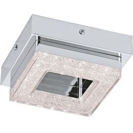 Eglo Deckenleuchte &raquo;FRADELO Deckenlampe, Stahl, Kunststoff, Glas, IP20, Flurlampe, Lampe&laquo; LED-Board 1 Stk. Warmwei&szlig; Wand- / Deckenleuchte, L14 x B14 x
