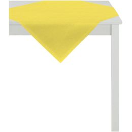 Apelt Mitteldecke &raquo;ALASKA, LOFT STYLE, Rips Uni&laquo; gelb Baumwolle, Polyester B/L: 93cm x 93cm, 1 Stk., quadratisch