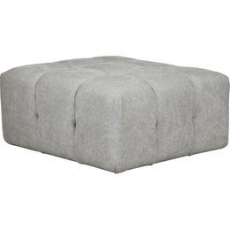 Home Affaire Polsterhocker &raquo;APERIRE Sitzhocker mit Steppung, Ma&szlig;e B/T/H: 76/76/41 cm&laquo; passend zur Serie, hoher Sitzkomfort und modernes Design grau 