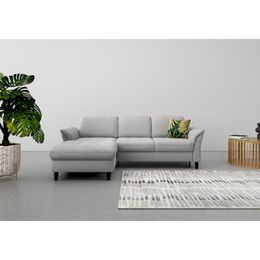 Sit & More sit&more Ecksofa &raquo;Maggiore L-Form&laquo; wahlweise mit Kopfteilverstellung, Schlaffunktion und Bettkasten grau 95% Polyester, 5% Polyamid B/H/T: 258cm x 