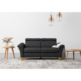 OTTO home 2,5-Sitzer &raquo;Lindgren&laquo; wahlweise mit TV-Funktion, links oder beidseitig, Kopfteilverstellung grau 100% Polyester B/H/T: 185cm x 84cm x 93cm, 