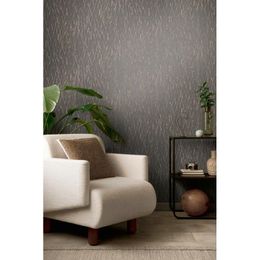 Livingwalls living walls Vliestapete &raquo;Smart&laquo; leicht gl&auml;nzend glatt Vliestapete Steintapete f&uuml;r Schlafzimmer K&uuml;che Wohnzimmer Stein-Optik grau Vlies B/L: 0,53m x 