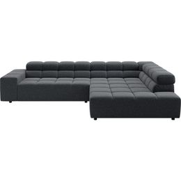 Home Affaire Ecksofa &raquo;Ancona, Ecksofa, incl. Kopfteilverstellung, Breite 319 cm, L-Form&laquo; wahlweise elektrische Sitztiefenverstellung 100% Polyester B/