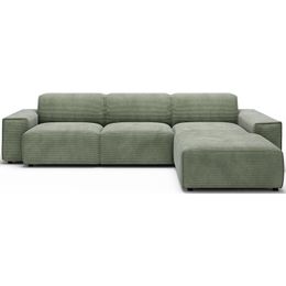 Home Affaire Ecksofa &raquo;Glimminge auch in Breitcord, Feincord, Boucl&eacute; + Easy care-Bezug&laquo; L-Form, Breite 294, Zierkissen gr&uuml;n 12% Polyaxryl, 88% 