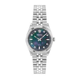 Versace Damen Quarzuhr &raquo;MILLENYIUM LADY&laquo; Armbanduhr, Damenuhr, Swiss Made, Edelstahlarmband, analog, Diamant silber Einheitsgr&ouml;&szlig;e