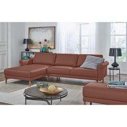 Creation BY ROLF BENZ Ecksofa &raquo;CR.450, Designecksofa, Polsterecke, L-Form, 282/178 cm (B/T)&laquo; abgerundete Armlehne Schnecke, modern Landhaus, Leder 