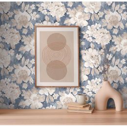 A.S. Cr&eacute;ation Vliestapete &raquo;Aquarell Dreams Blumen-Tapete Mustertapete Aquarellfarben Blumen&laquo; matt glatt Vliestapete Landhaus f&uuml;r Schlafzimmer K&uuml;che Wohnzimmer 