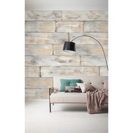 Komar Fototapete &raquo;Digitaldruck Vlies - Shabby Chic - Gr&ouml;&szlig;e 300 x 250 cm&laquo; bedruckt glatt Wohnzimmer, Schlafzimmer bunt Vlies B/L: 3m x 2,5m, Rollen: 1