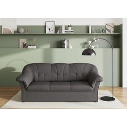 DOMO collection 3-Sitzer &raquo;Pegnitz f&uuml;r kleine R&auml;ume, Breite 185cm&laquo; zeitlos, elegante Armlehnen, komfortabel braun 100% Polyester B/H/T: 185cm x 82cm x 
