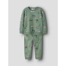 name it Jungen Schlafhose &raquo;NMMNENEAN LS SWE BRU PB SET&laquo; gr&uuml;n 128, N-Gr
