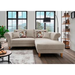 Home Affaire Ecksofa &raquo;Tassilo Mega Polsterecke mit Kaltschaum im Sitz, bequem, L-Form&laquo; hoher Sitzkomfort, Breite 262cm, Komfortsitzh&ouml;he 48cm, zeitlos 