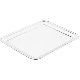 Pinti Inox PINTINOX Servierplatte &raquo;Vassoi&laquo; eckig, Edelstahl 18/10, sp&uuml;lmaschinengeeignet silber Edelstahl B/H/L: 32cm x 25cm