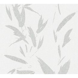 A.S. Cr&eacute;ation Vliestapete &raquo;New Elegance&laquo; floral mehrfarbig leicht strukturiert Palmentapete Tapete Dschungel Tapeten Wohnzimmer Schlafzimmer K&uuml;che wei&szlig; Vinyl, Vlies