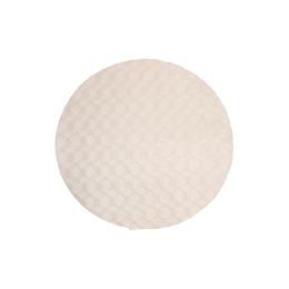 Kayoom Teppich &raquo;Royal Glow 825&laquo; rund 30 mm H&ouml;he Auch in rund, Hochflor, Modernes Muster, Vegan beige Polyester &Oslash; 120cm 1 Stk., 30mm, &Oslash; 120cm