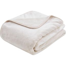 done. Wohndecke &raquo;POLAR&laquo; Weiche, w&auml;rmende Kuscheldecke beige Polyester B/L: 150cm x 200cm