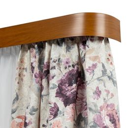 SN DECO GROUP Vorhangschiene &raquo;SH3&laquo; 3 l&auml;ufig-l&auml;ufig Fixma&szlig; Set 3-l&auml;ufig,inkl. Rundb&ouml;gen, Blende 5 cm, vorgebohrt, Innenlauf wei&szlig; Kunststoff B/L: 510cm,