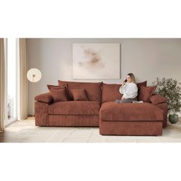 OTTO home Ecksofa &raquo;Soft&Cosy XXL L-Form, B: 303 cm - OTTO. Verl&auml;ssliche Qualit&auml;t.&laquo; Mega-Sofa, Cord oder Chenille-Struktur, mit Federkern & 4 