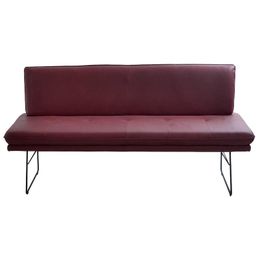 K+w Komfort & Wohnen K+W Komfort & Wohnen Polsterbank 1 Stk. tlg. Polsterbank in Spitzkissenoptik, Sitzsteppung, in 2 Gr&ouml;&szlig;en w&auml;hlbar rot B/H/T: 172cm x 87cm x 65cm, Leder 