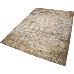 Wecon Home Teppich &raquo;Baroque Vintage&laquo; rechteckig 12 mm H&ouml;he Wohnzimmer beige Kunstfaser B : 120cm 1 Stk., 12mm, L: 170cm
