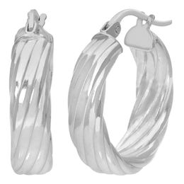 Firetti Damen Paar Creolen &raquo;Schmuck Geschenk Silber 925 Ohrschmuck Ohrringe&laquo; Silber 925 (Sterlingsilber)