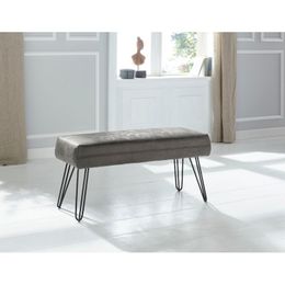 exxpo - sofa fashion Sitzbank &raquo;Doppio&laquo; Frei im Raum stellbar blau 100% Polyester B/H/T: 104cm x 50cm x 40cm, Microfaser Antiklederoptik, Bankhocker